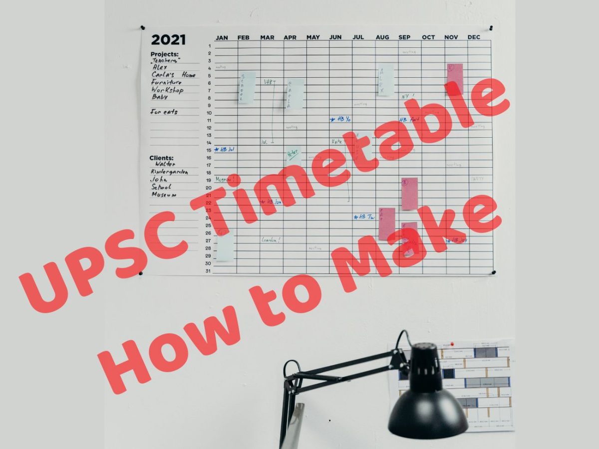 UPSC time table I अपनी UPSC CSE परीक्षा की तैयारी के लिए एक कुशल ...
